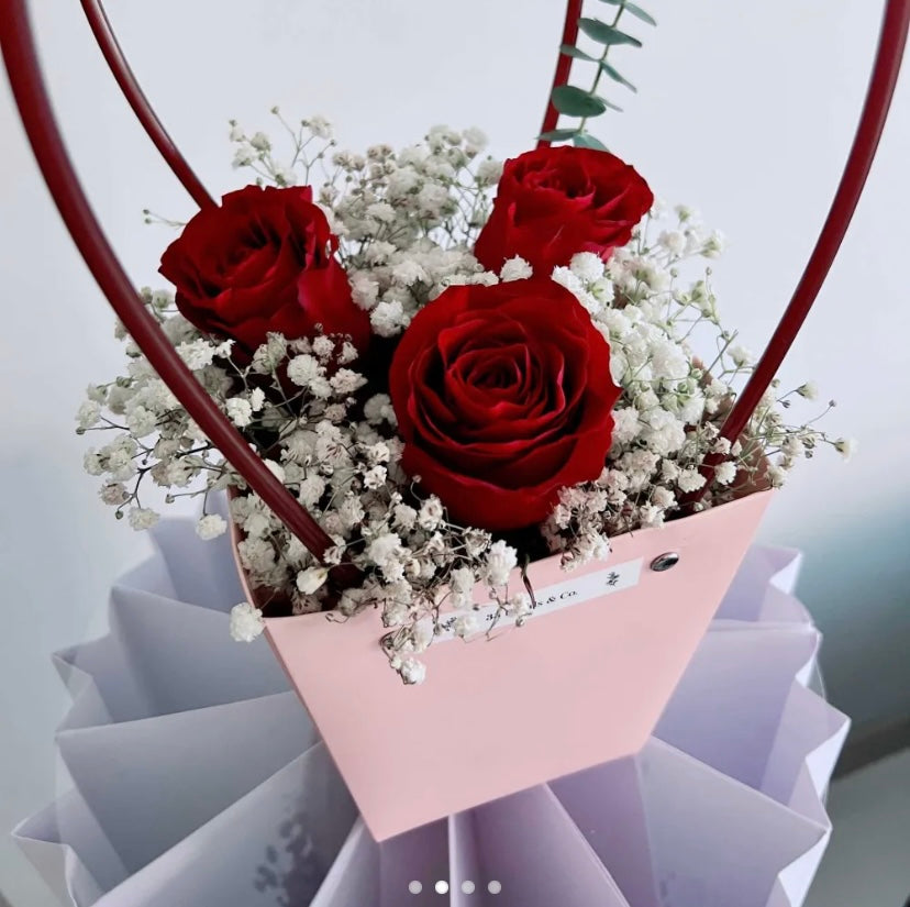 I Love You Bag - Pink – 33 Petals & Co.