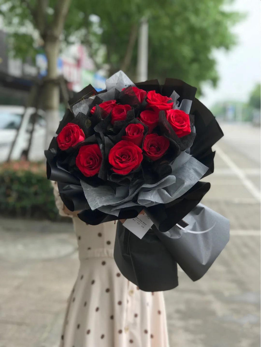 Red Rose Only Bouquet – 33 Petals & Co.